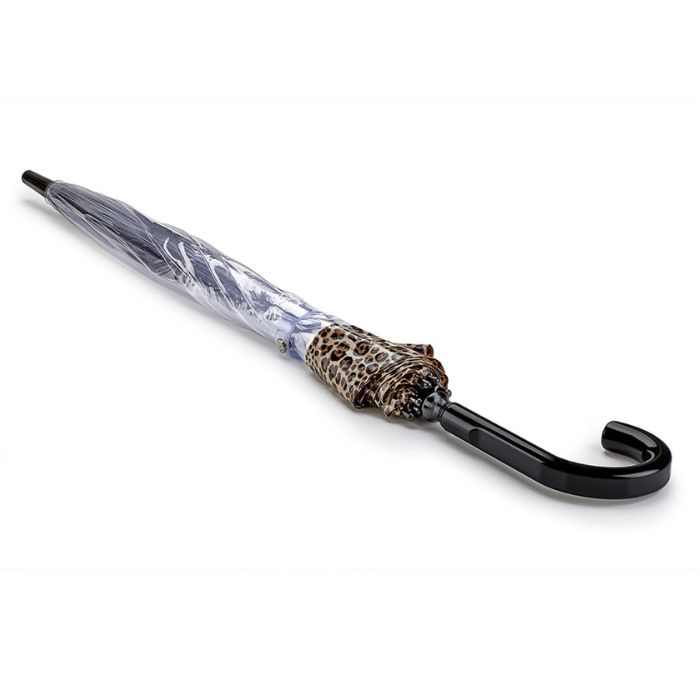 Fulton Birdcage Puma Border Dome Umbrella | Umbrellas.co.uk