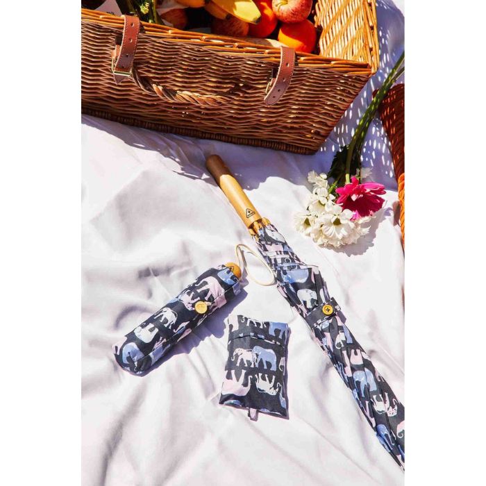 Fulton Eco UV Elephants Recycled Umbrella | Umbrellas.co.uk