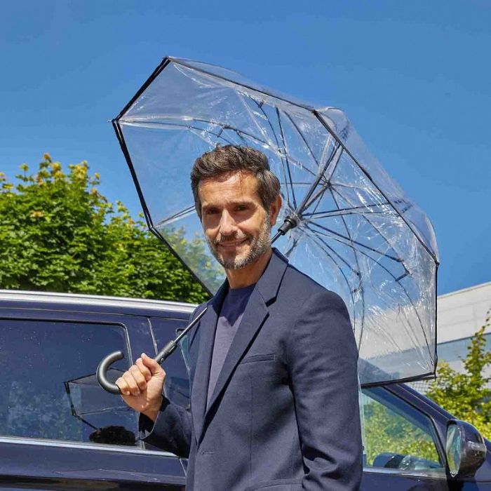 Fulton Invertor Automatic Clear Umbrella | Umbrellas.co.uk