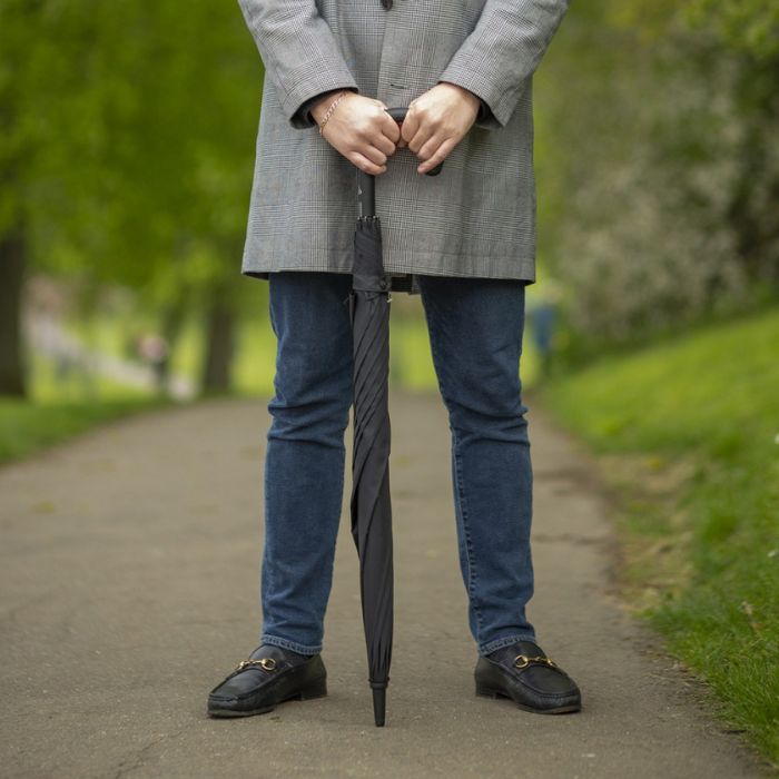 Fulton Knightsbridge Black Gents' Umbrella | Umbrellas.co.uk