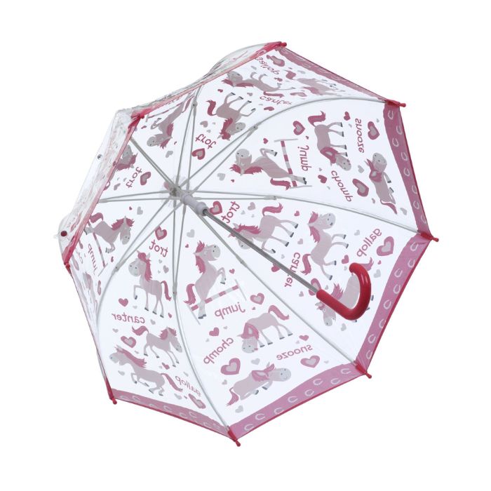 Soake Bugzz Kids' Clear Dome Pony Umbrella | Umbrellas.co.uk