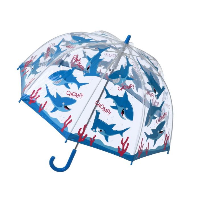 Soake Bugzz Kids' Clear Shark Umbrella | Umbrellas.co.uk