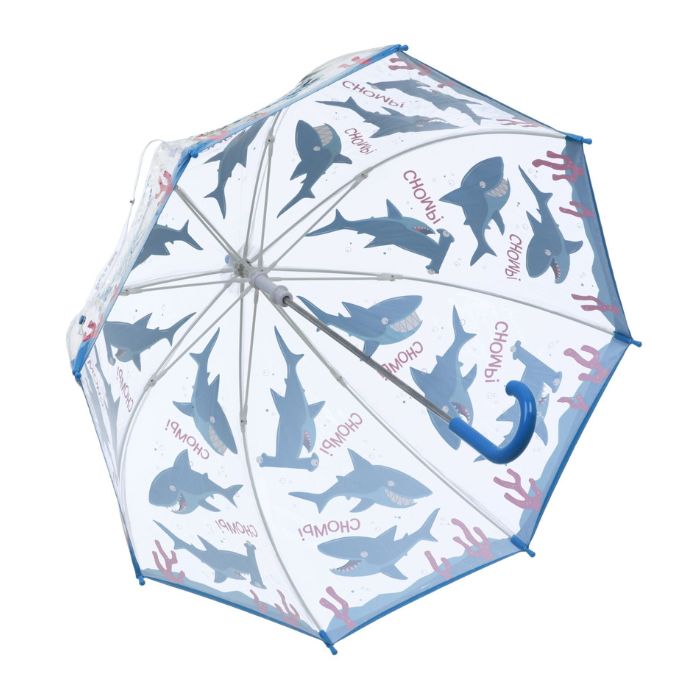 Soake Bugzz Kids' Clear Shark Umbrella | Umbrellas.co.uk