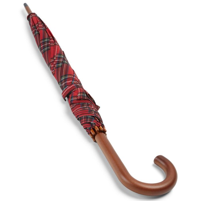 Crook Handle Royal Stewart Tartan Umbrella | Umbrellas.co.uk