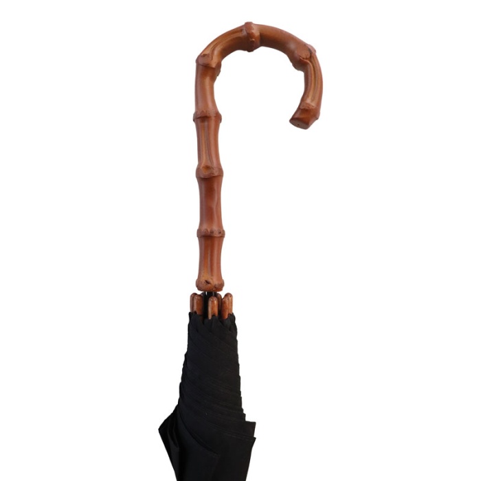 Ladies' Umbrella with Bamboo-Effect Handle | Umbrellas.co.uk