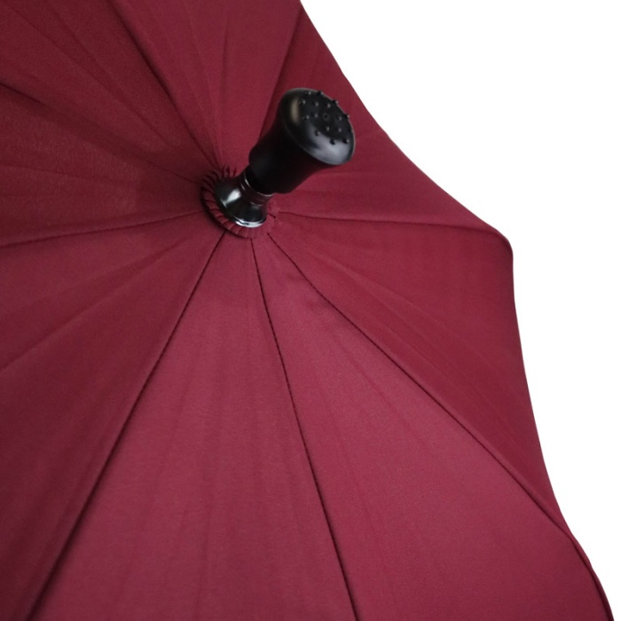 Crutch-Handle Burgundy Walking Umbrella | Umbrellas.co.uk