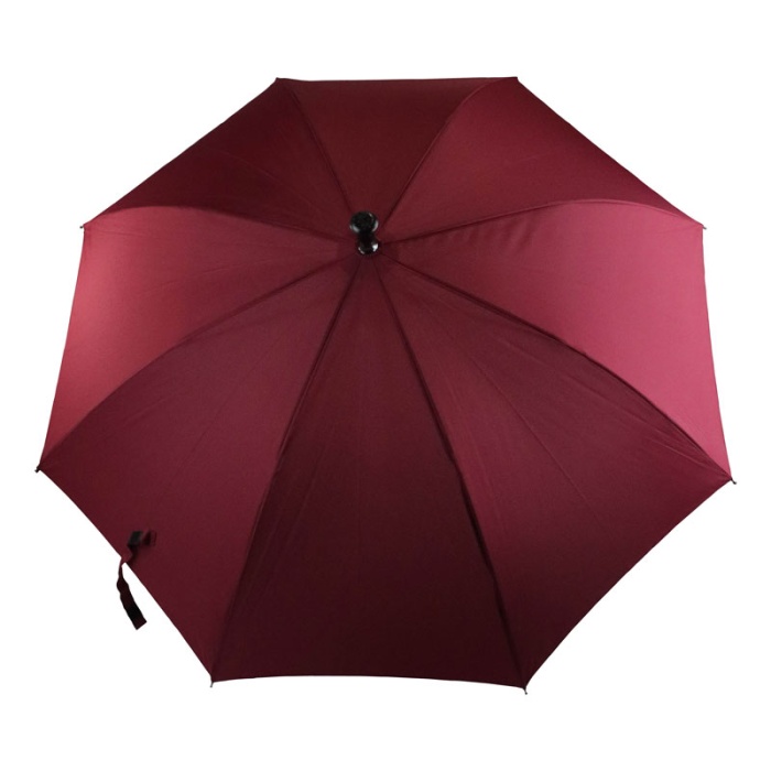 Crutch-Handle Burgundy Walking Umbrella | Umbrellas.co.uk