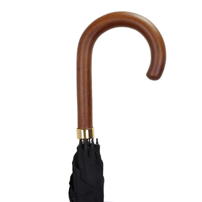 Fox Umbrellas GT1 Ash Crook Handle Umbrella | Umbrellas.co.uk