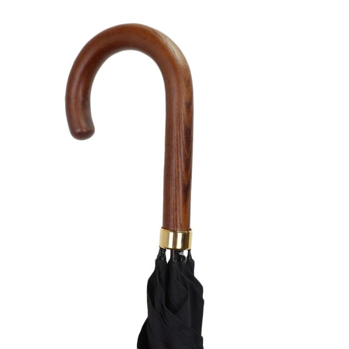 Fox Umbrellas GT1 Ash Crook Handle Umbrella | Umbrellas.co.uk