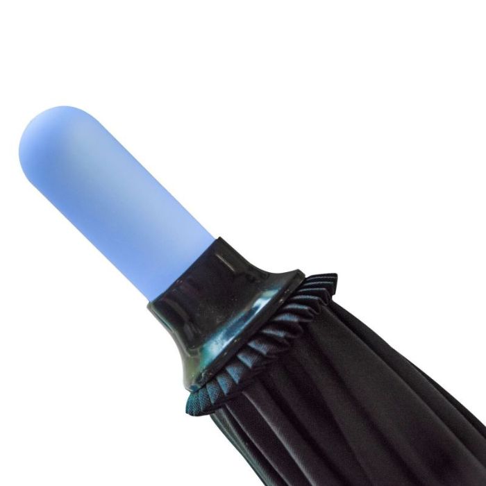 Illuminated Black Canopy Torch Umbrella | Umbrellas.co.uk