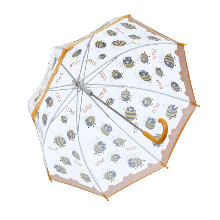 Soake Bugzz Kids' Clear Dome Bee Umbrella | Umbrellas.co.uk