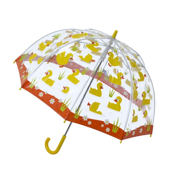 Soake Bugzz Kids' Clear Dome Duck Umbrella | Umbrellas.co.uk