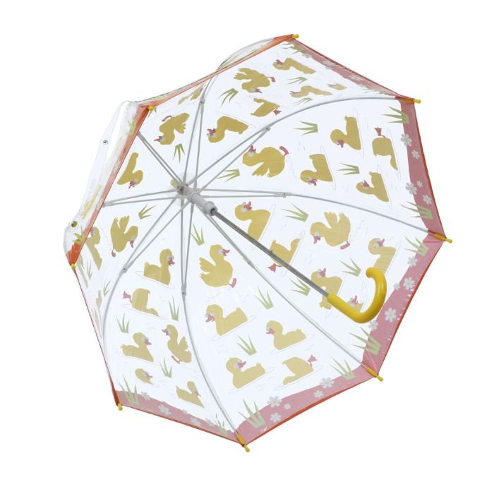 Soake Bugzz Kids' Clear Dome Duck Umbrella | Umbrellas.co.uk