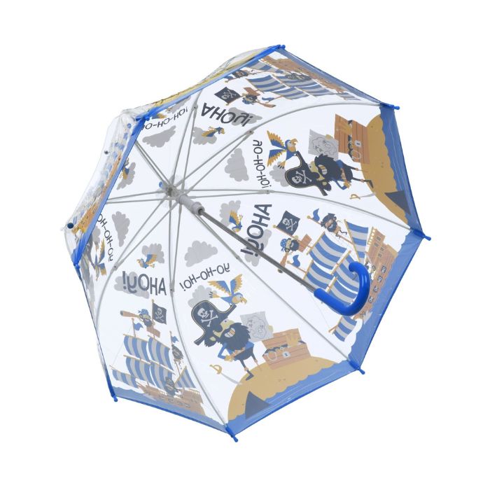 Soake Bugzz Kids' Clear Pirate Umbrella | Umbrellas.co.uk