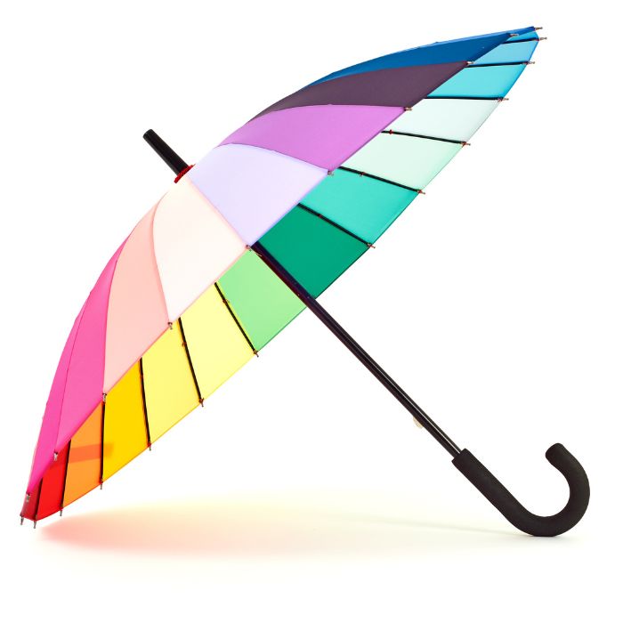 Soake Everyday Walking Umbrella (Rainbow) | Umbrellas.co.uk