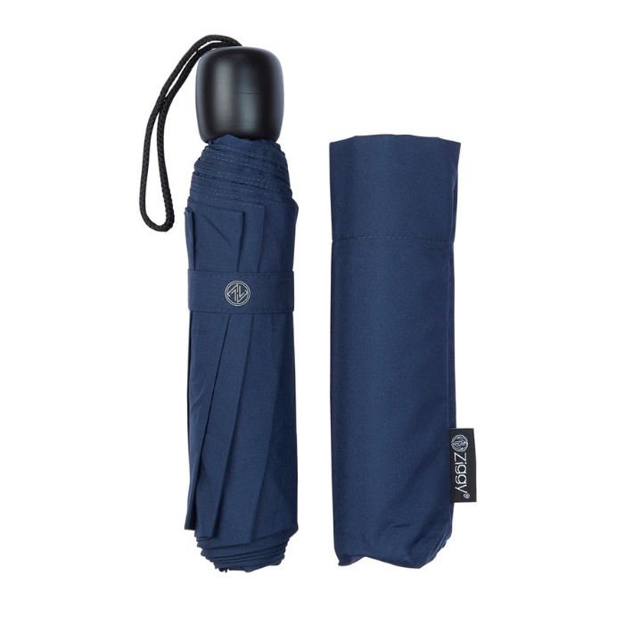 Ziggy Dark Blue Small Folding Umbrella | Umbrellas.co.uk