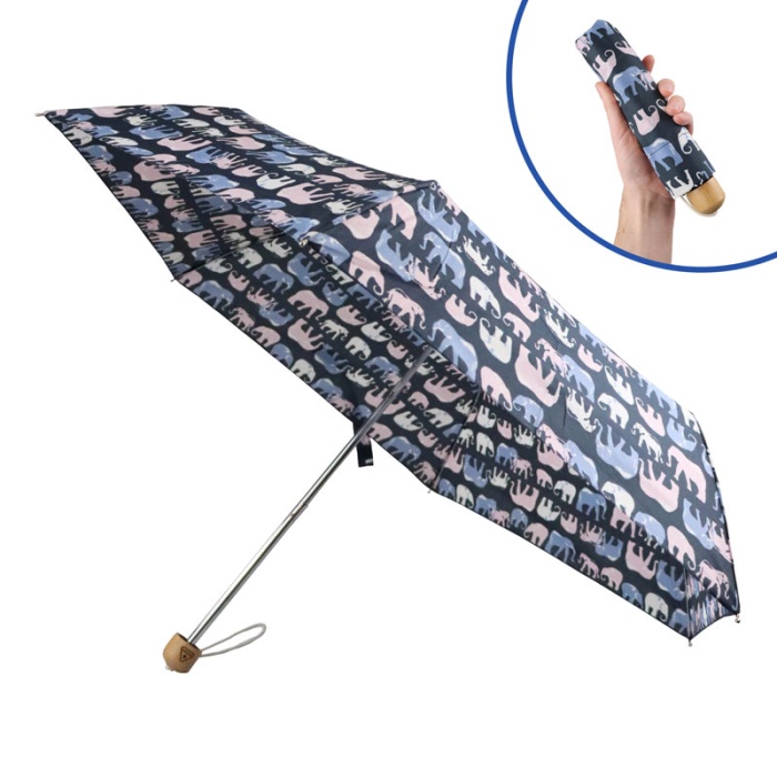 Fulton Eco UV Elephants Recycled Umbrella | Umbrellas.co.uk