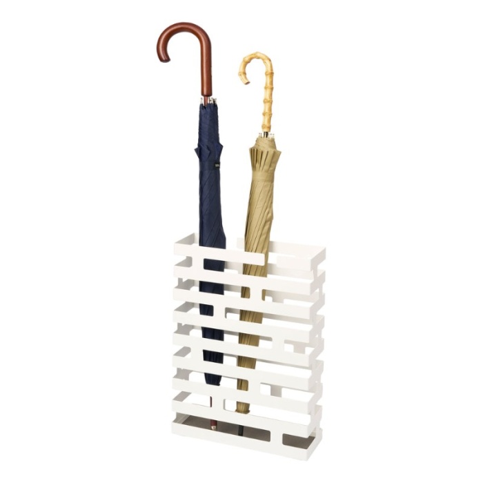 Yamazaki Brick Wide Umbrella Stand (White) | Umbrellas.co.uk